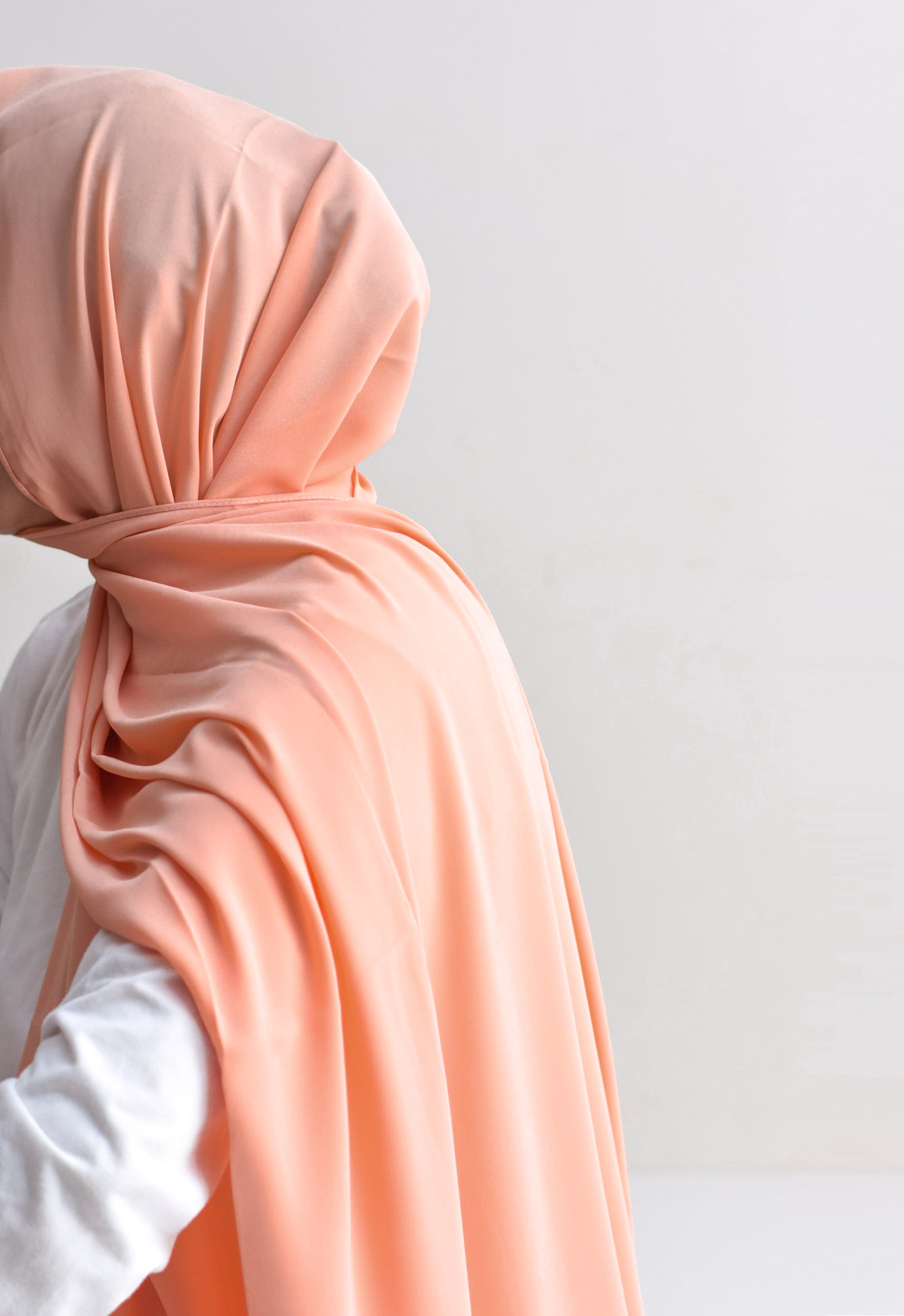 Arabic Sheila - Peach – The Women Zone - A Hijab & Abaya Brand