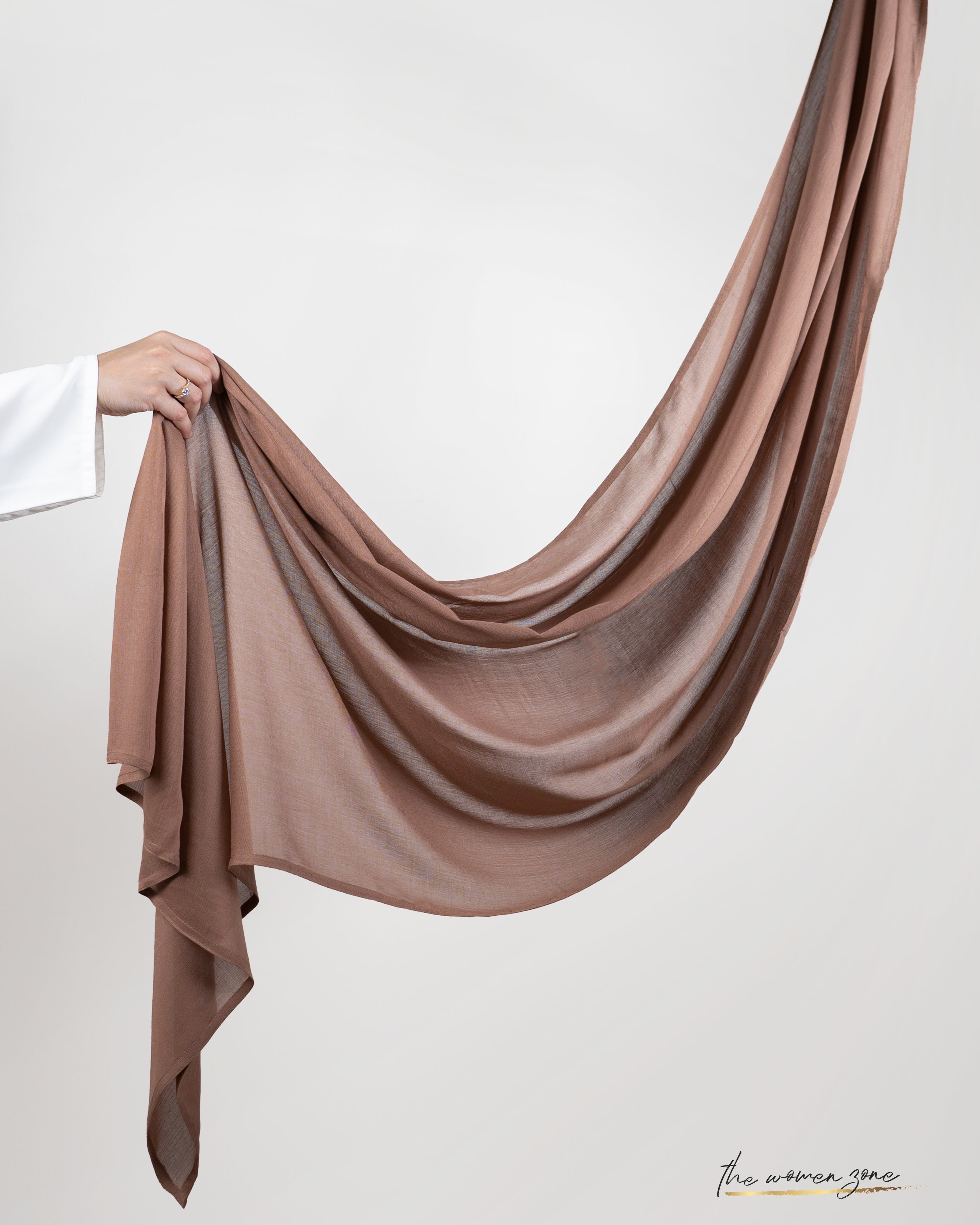 Modal Hijab - Dark Tan – The Women Zone - A Hijab & Abaya Brand