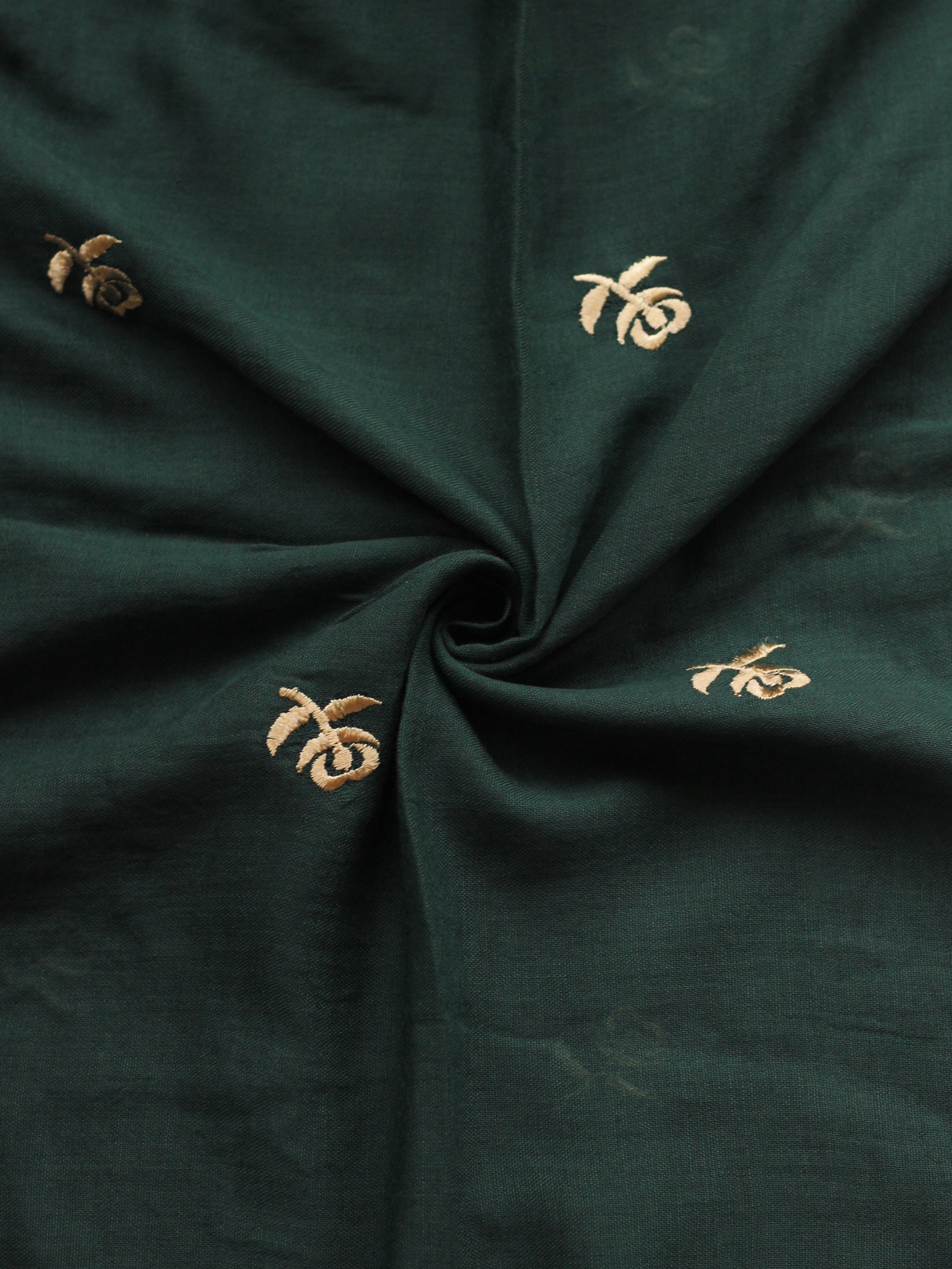 Zahra Embroidered Hijab - Emerald – The Women Zone - A Hijab & Abaya Brand