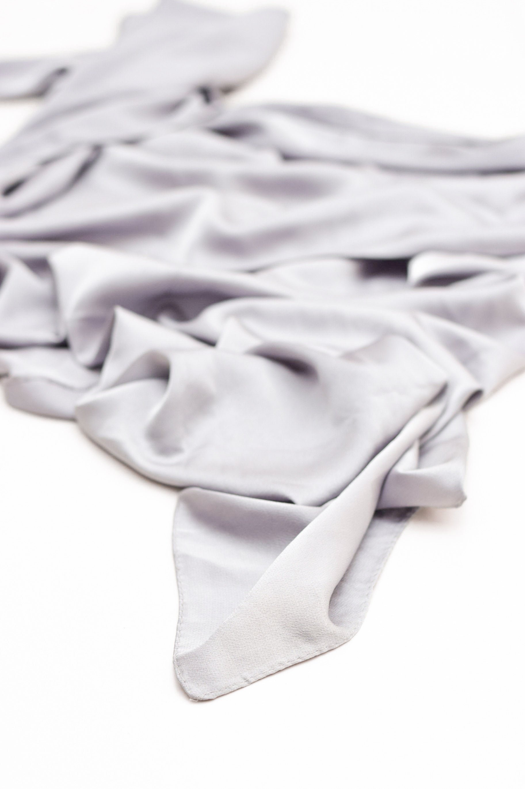 Modal Satin - Silver – The Women Zone - A Hijab & Abaya Brand