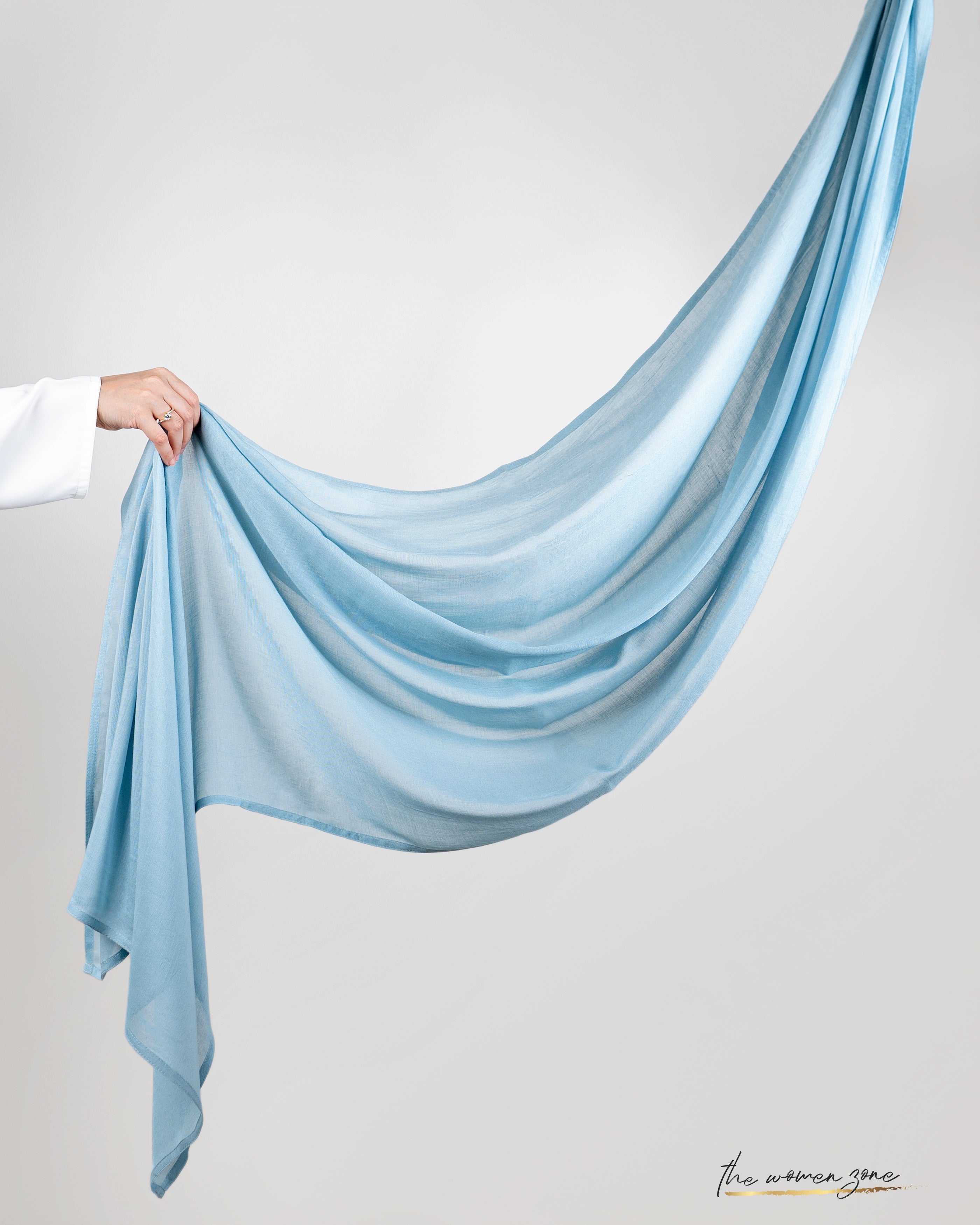 Modal Hijab XL - Frozen Blue – The Women Zone - A Hijab & Abaya Brand