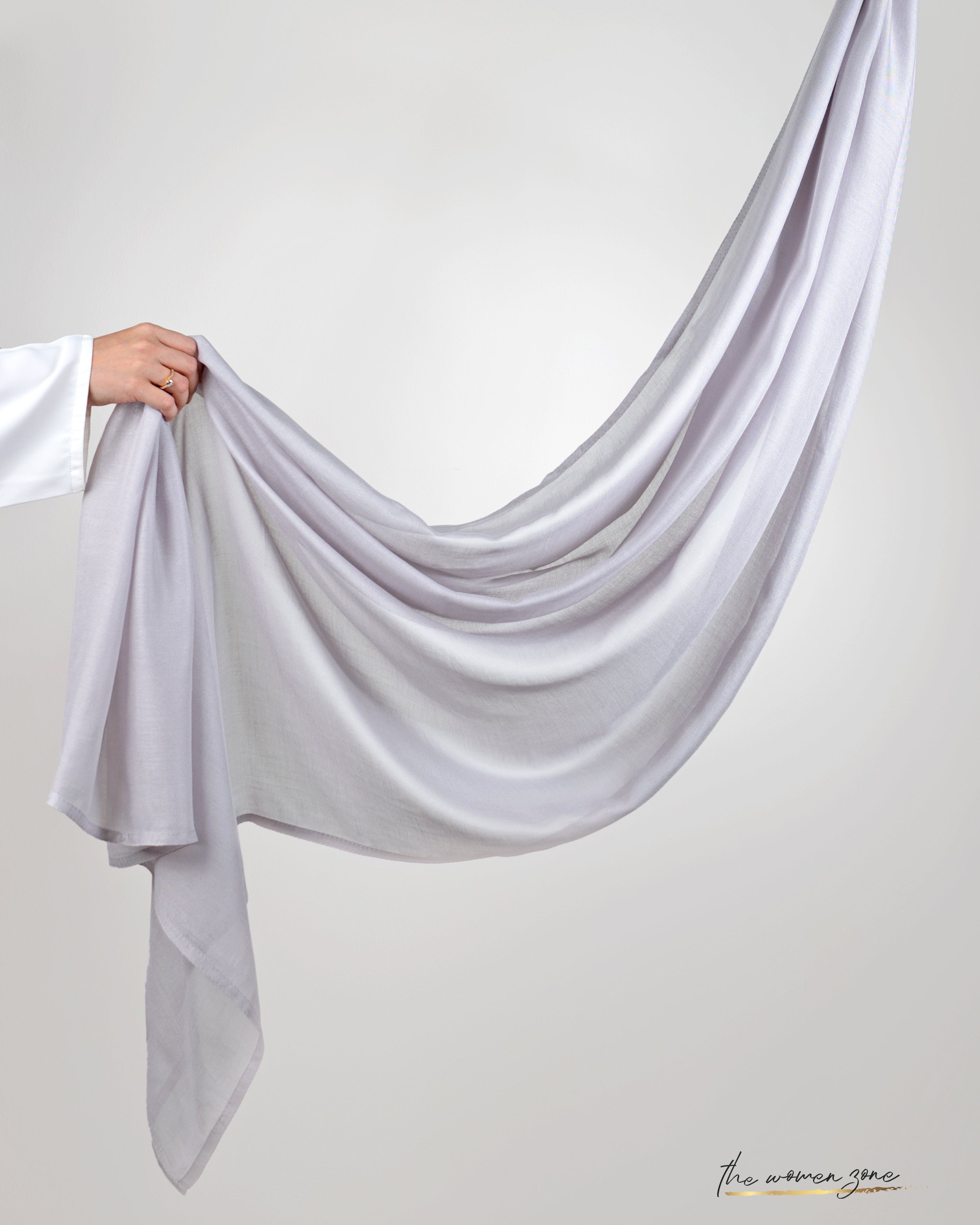 Modal Hijab - Light Grey – The Women Zone - A Hijab & Abaya Brand
