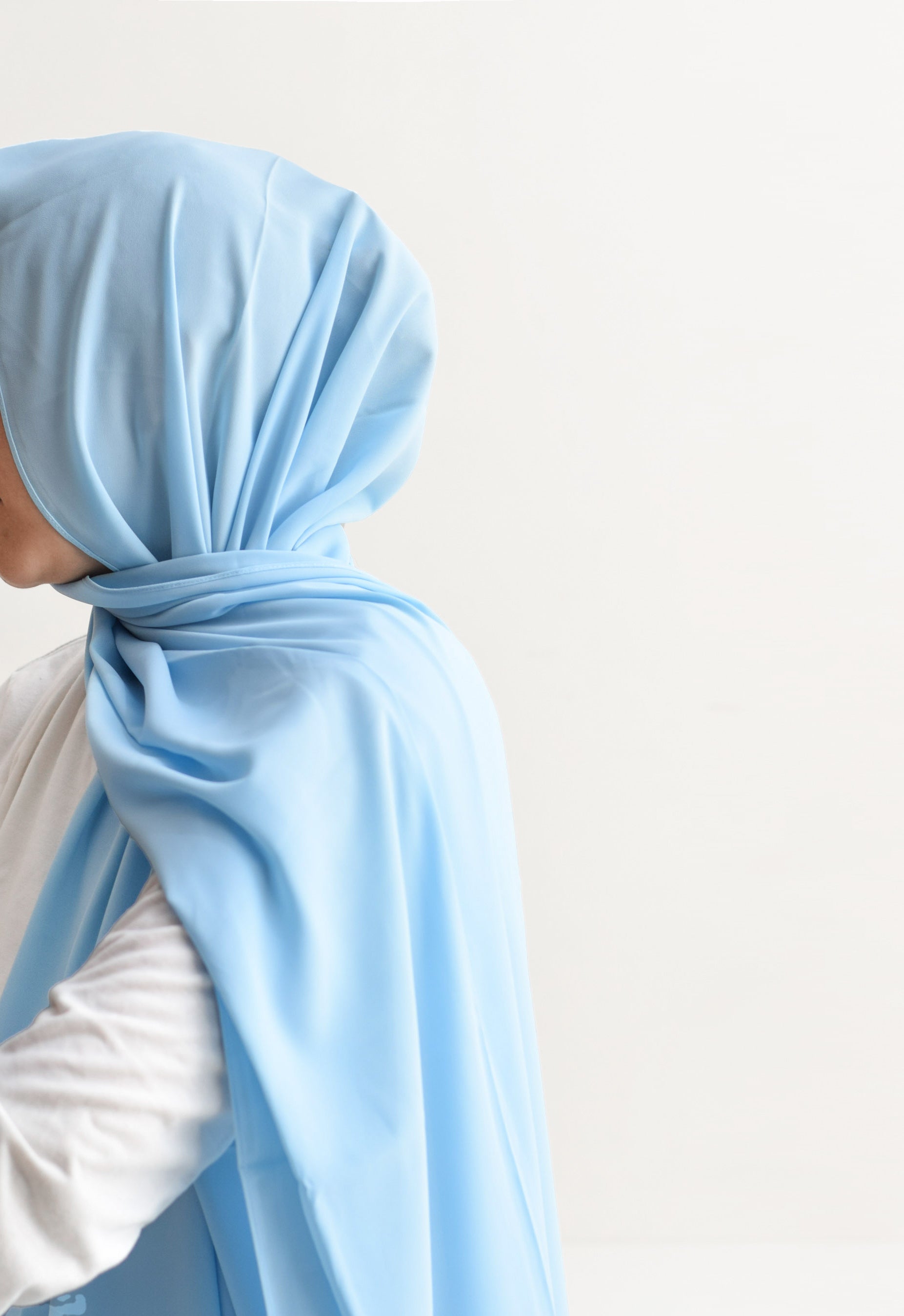 Arabic Sheila - Pastel Blue – The Women Zone - A Hijab & Abaya Brand