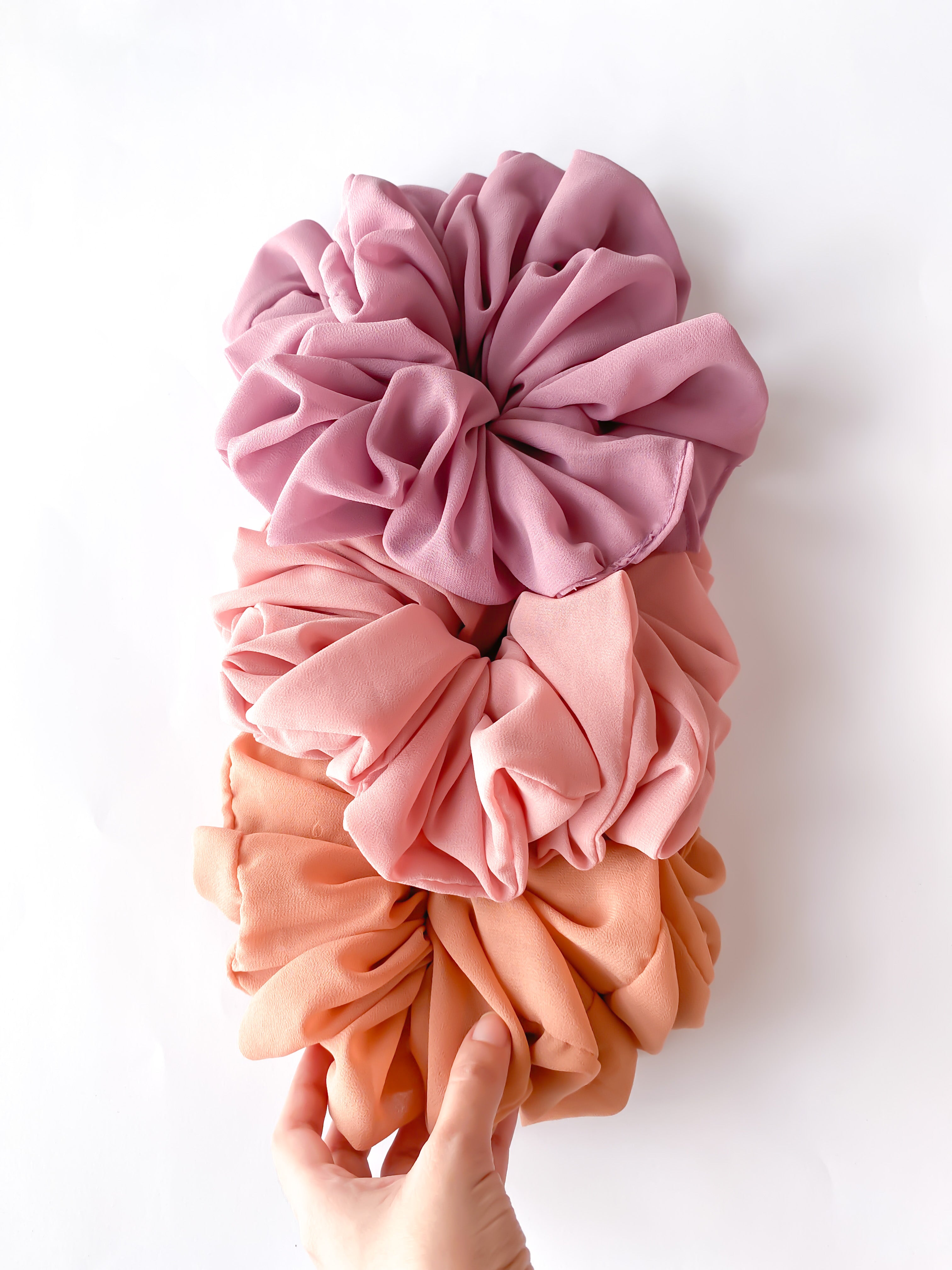 Georgette Volumizing Scrunchie - Random Color – The Women Zone - A ...