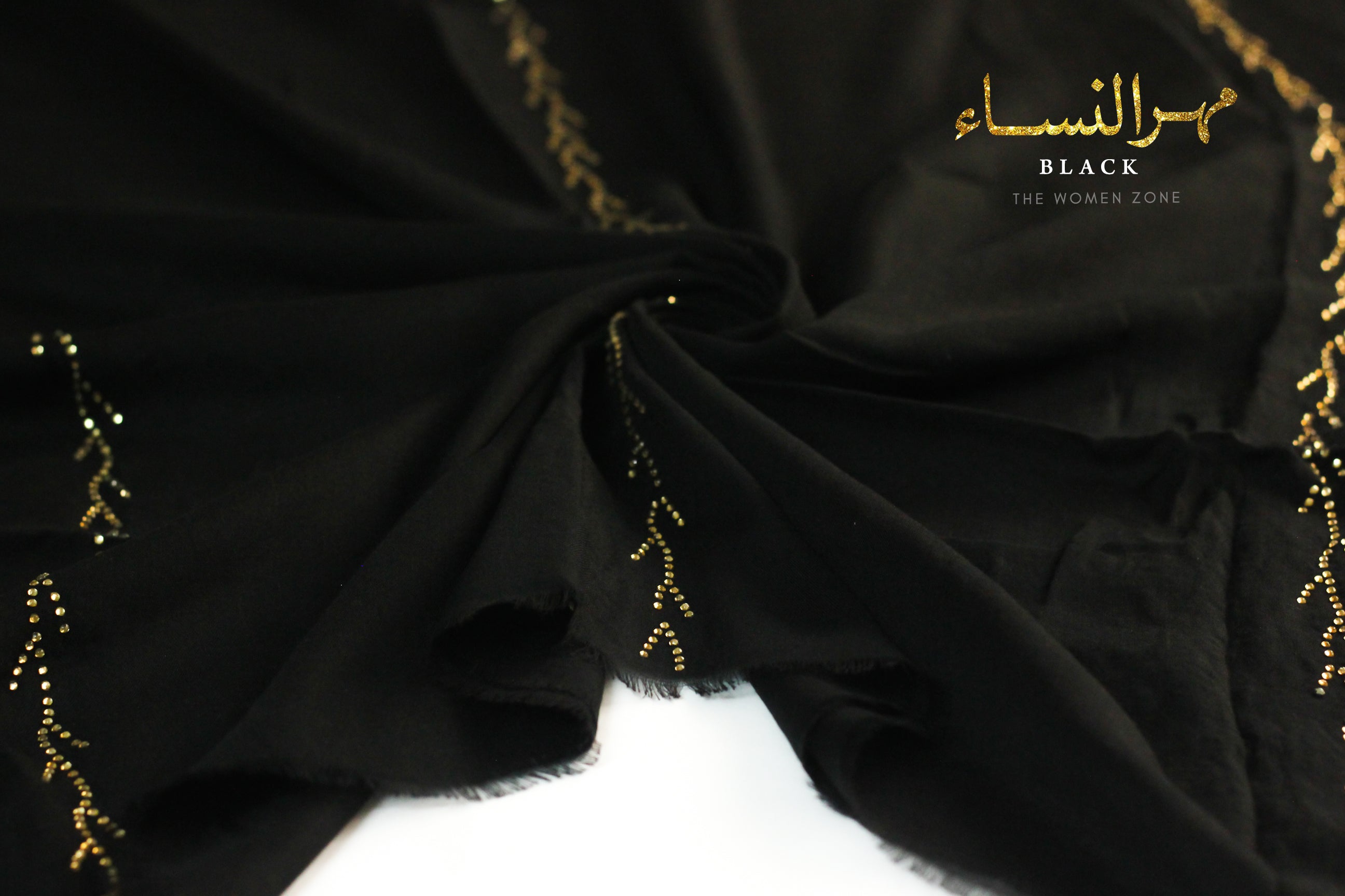 Mehrunnisa - Black – The Women Zone - A Hijab & Abaya Brand