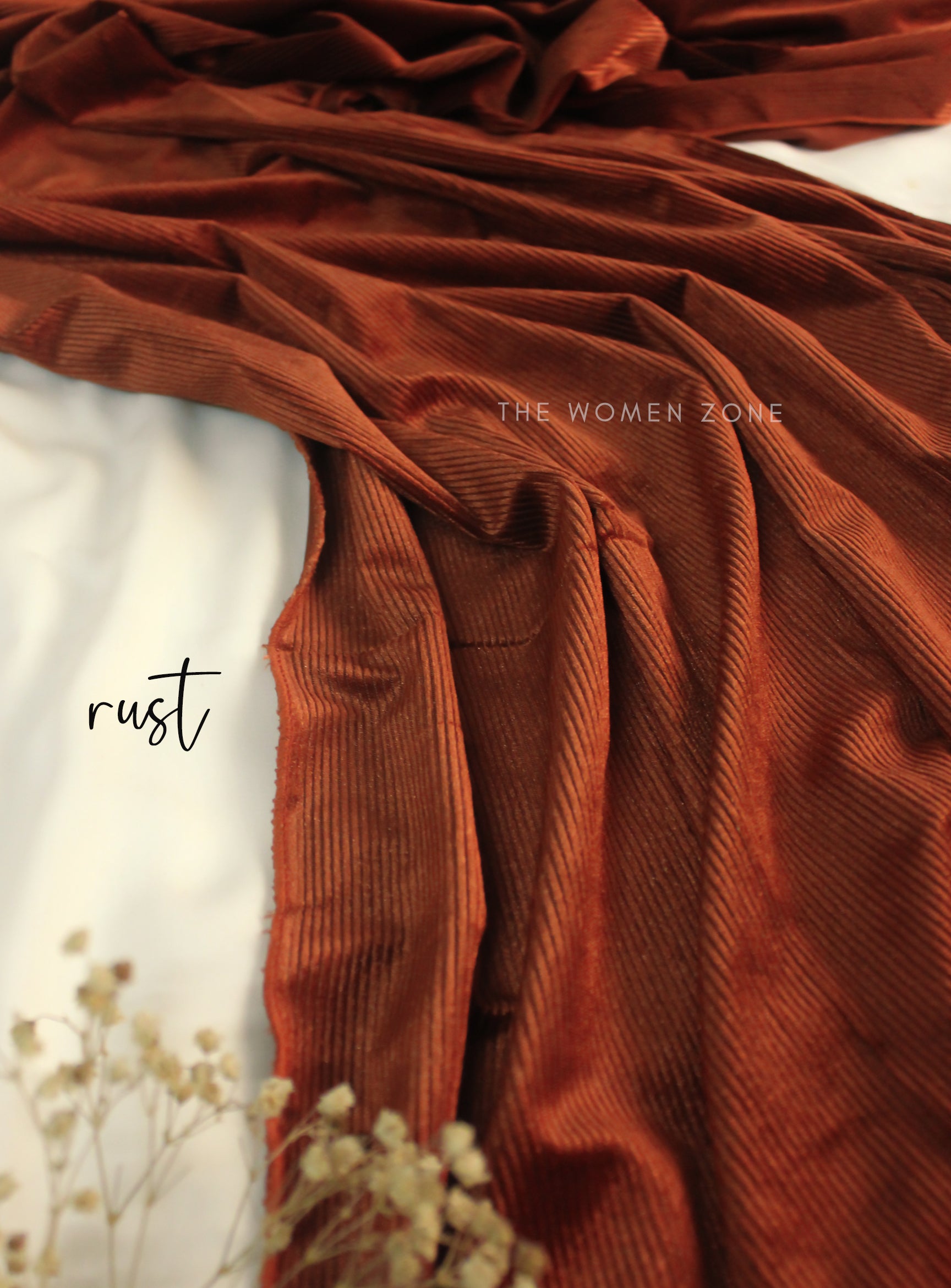Velour - Rust – The Women Zone - A Hijab & Abaya Brand